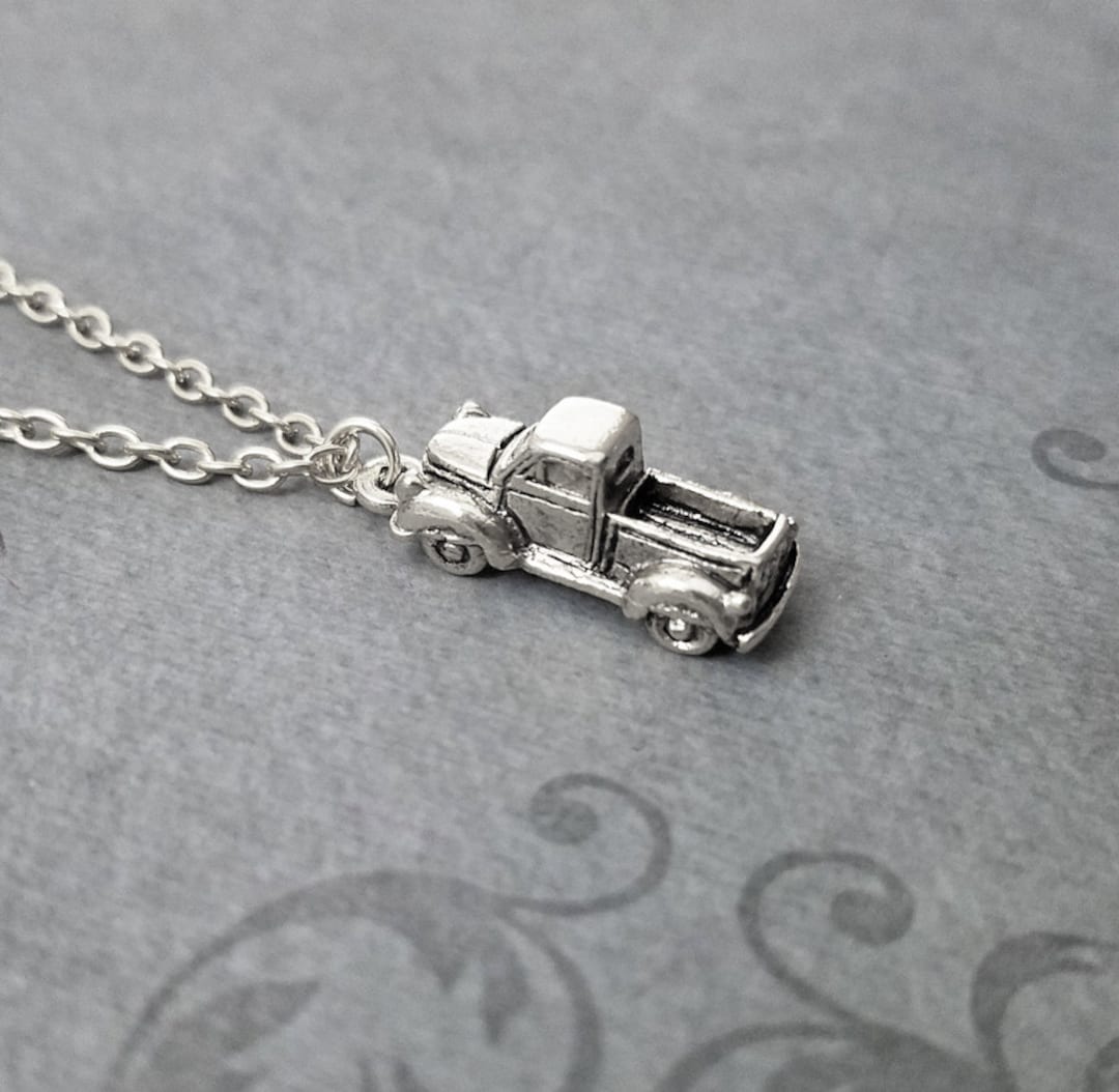 Truck Necklace SMALL Truck Jewelry Trucker Gift Trucking Car Necklace ...