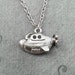 Submarine Necklace SMALL Submarine Jewelry Silver Submarine Charm ...