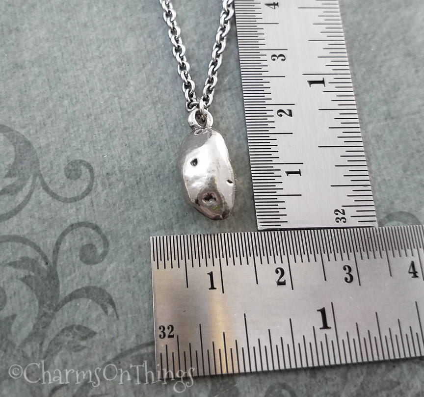 Potato Necklace SMALL Potato Charm Necklace Potato Jewelry | Etsy