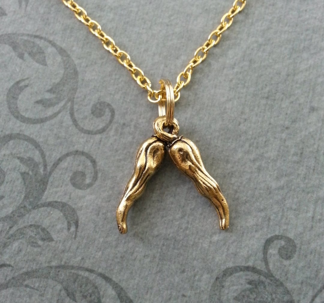 Chili Peppers Necklace SMALL Jalapeno Pepper Necklace Pendant Necklace ...