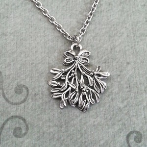 Mistletoe Necklace Misletoe Jewelry Christmas Jewelry Stocking Stuffer ...