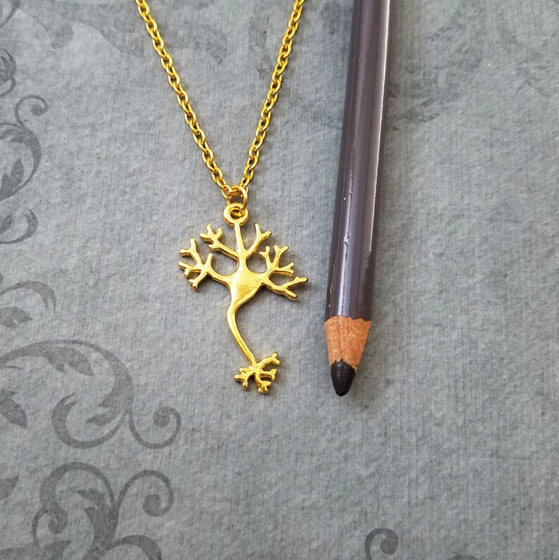 Neuron Necklace Nerve Cell Necklace Brain Cell Necklace Chemistry ...