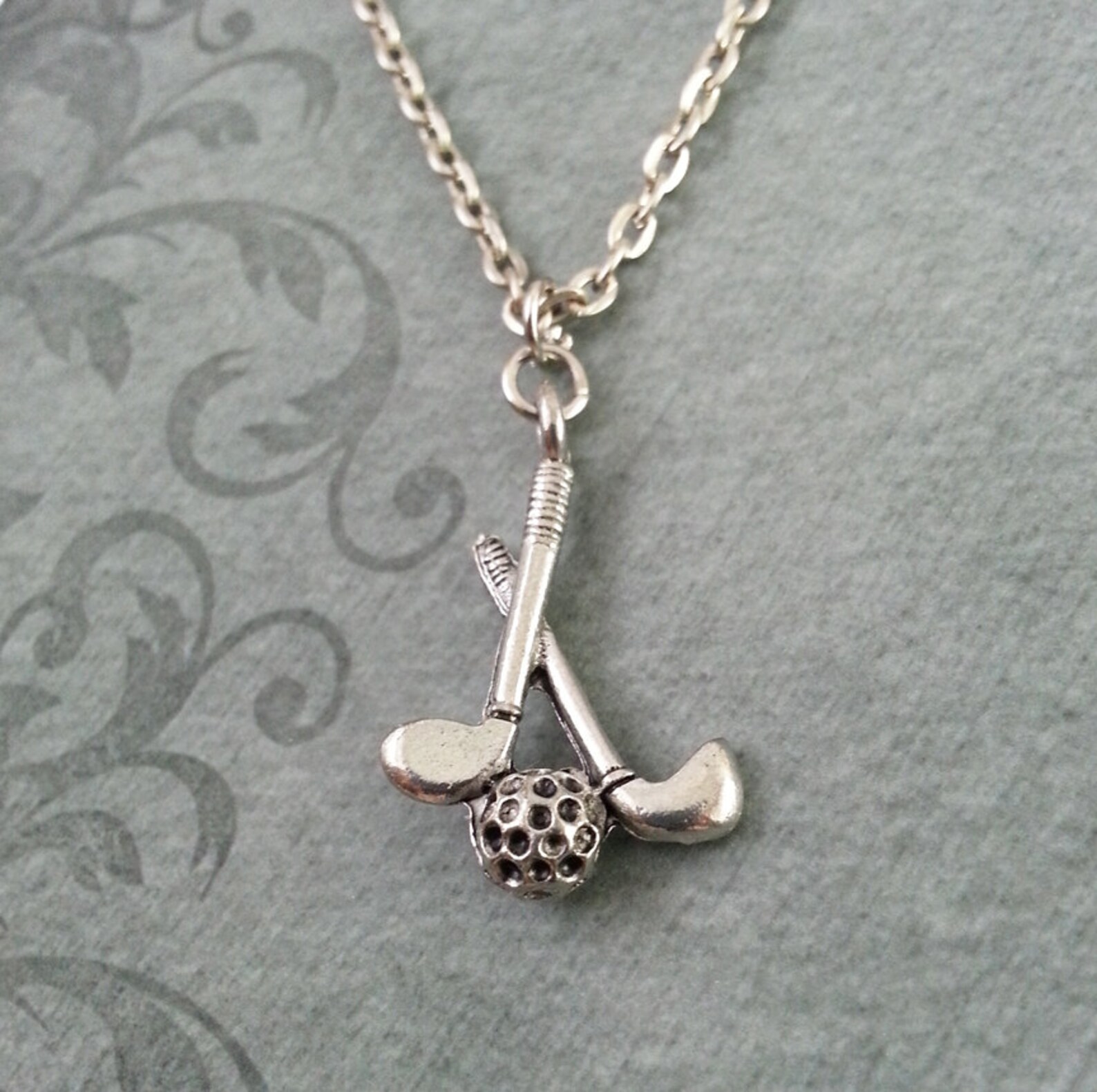 Golf Club Necklace Golf Gift Golf Jewelry Golf Ball - Etsy