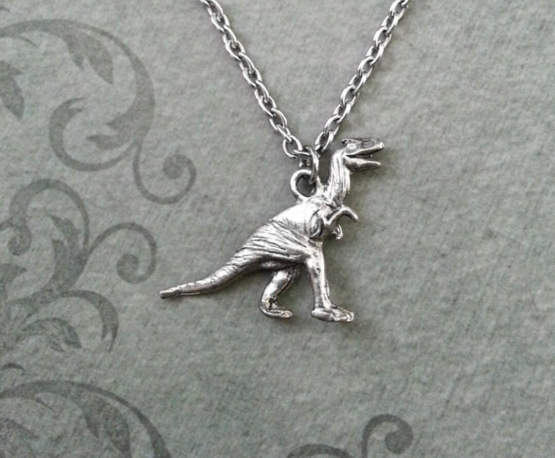 Dinosaur Necklace SMALL Dinosaur Jewelry T-rex Necklace T-rex Jewelry ...