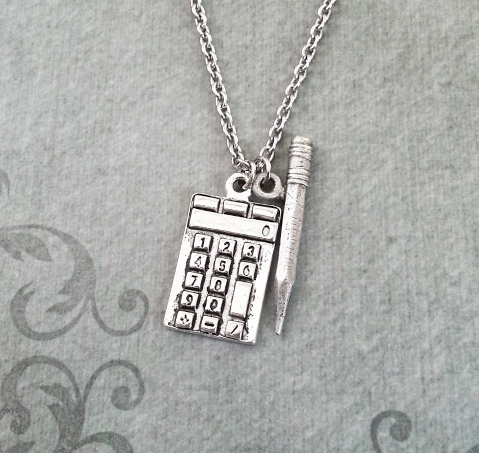 Calculator Necklace SMALL Calculator Jewelry Math Jewelry Math - Etsy
