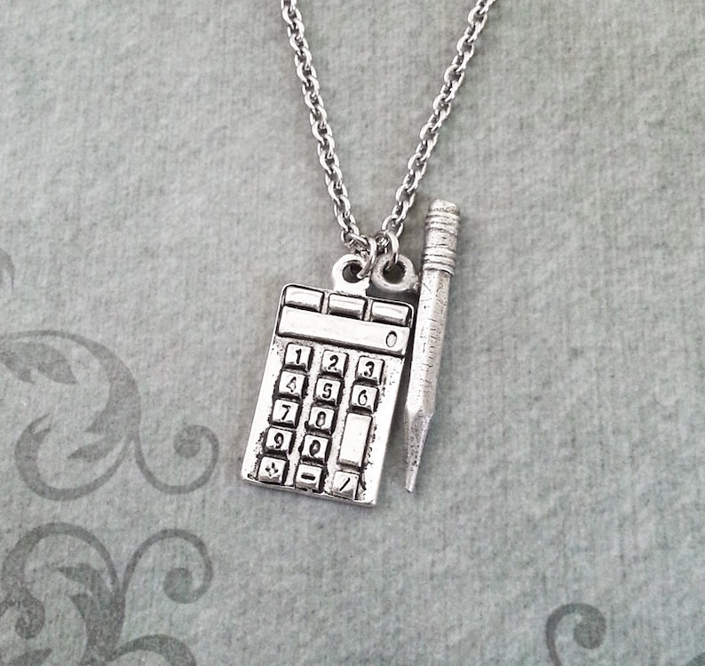 Calculator Necklace SMALL Calculator Jewelry Math Jewelry Math - Etsy