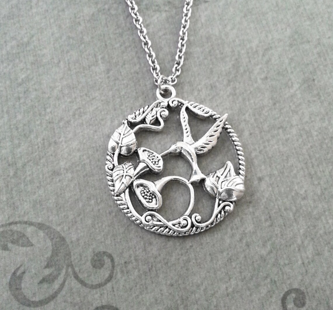 Hummingbird Necklace Hummingbird Jewelry Bird Necklace Bird Jewelry ...
