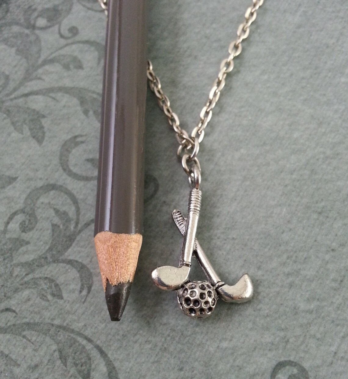 Golf Club Necklace Golf Gift Golf Jewelry Golf Ball - Etsy