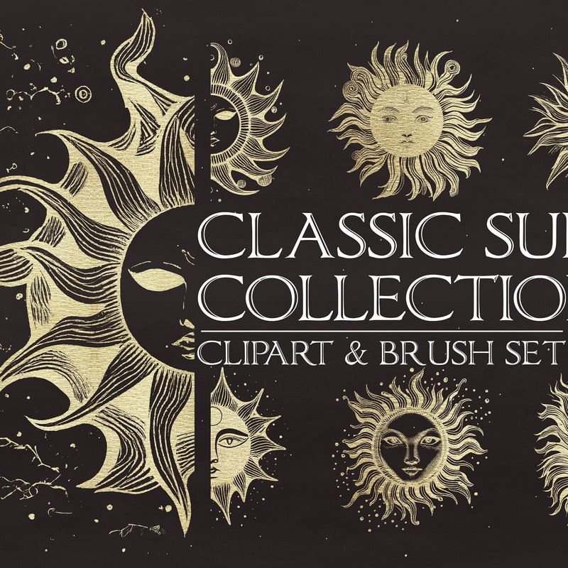 Vintage Art Sketch Sun Sets - Etsy