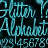 Gold Glitter Alphabet Clipart: Cursive Letters Handwriting Overlay Clip ...