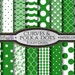 Forest Green Polka Dot Scrapbook Paper: White and Green Digital ...