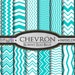 Aqua Blue Chevron Background Download Printable Aqua Chevron - Etsy