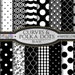 Black Polka Dot Digital Paper: White and Black Digital Paper | Etsy