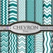 Teal Chevron Backdrop Download: Teal Green Chevron Digital | Etsy