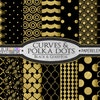 Navy Blue and Gold Digital Paper Wedding Patterns Metallic Gold Paper ...