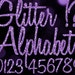 Purple Glitter Alphabet Clipart: Digital Glitter Alphabet Clip Art ...