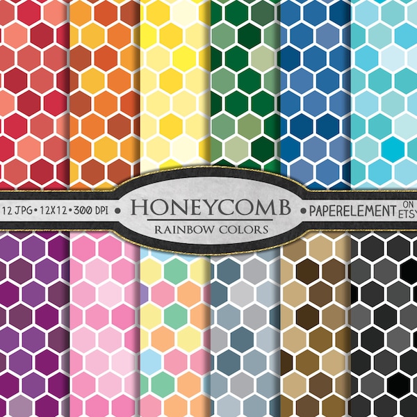 Honeycomb Background - Etsy