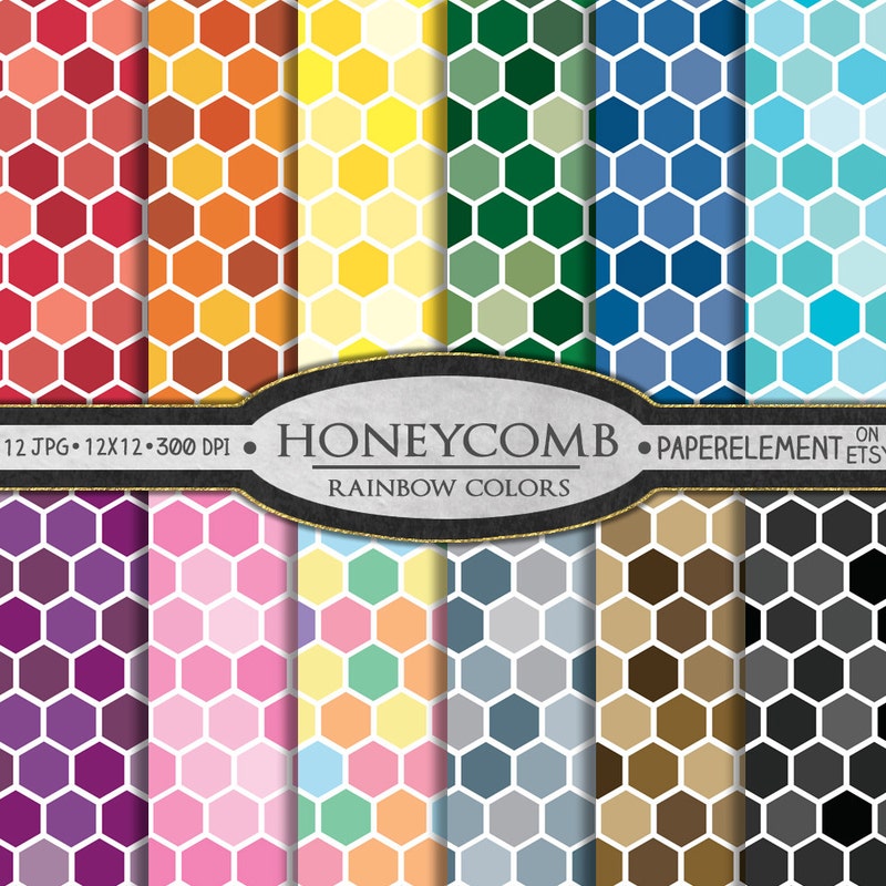 Honeycomb Background - Etsy