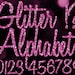 Pink Glitter Alphabet Clipart: Digital Glitter Alphabet Clip Art, Pink ...
