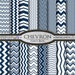 Navy Blue Chevron Digital Paper Pack Instant Download | Etsy