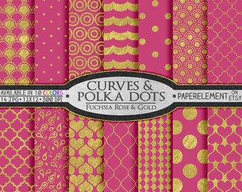 24K Gold Metallic Digital Paper: Gold Foil Art Gold Patterns | Etsy