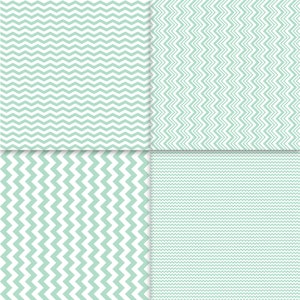 Pastel Chevron Digital Paper: Light Green Chevron Design - Printable ...