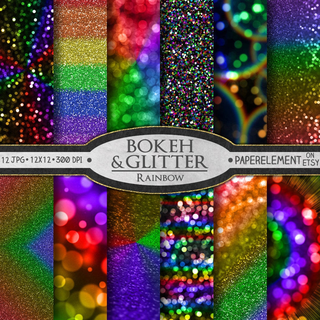 Digital Rainbow Digital Paper: Rainbow Scrapbook Paper, Rainbow Paper ...