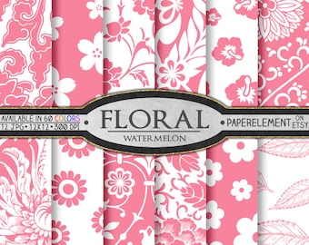 GIRLY PATTERNS Digital Paper Downloads / Girl Printables - Etsy