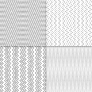 Silver Chevron Digital Paper Pack - Silver Scrapbook Paper - Chevron ...