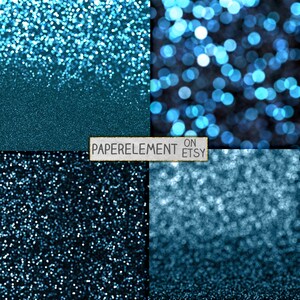 Blue Glitter Paper: Blue Glitter Digital Paper, Blue Sparkle Digital ...