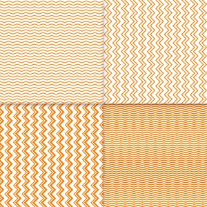 Seamless Orange Background Chevron 12x12 Digital Paper - Fiery Orange ...