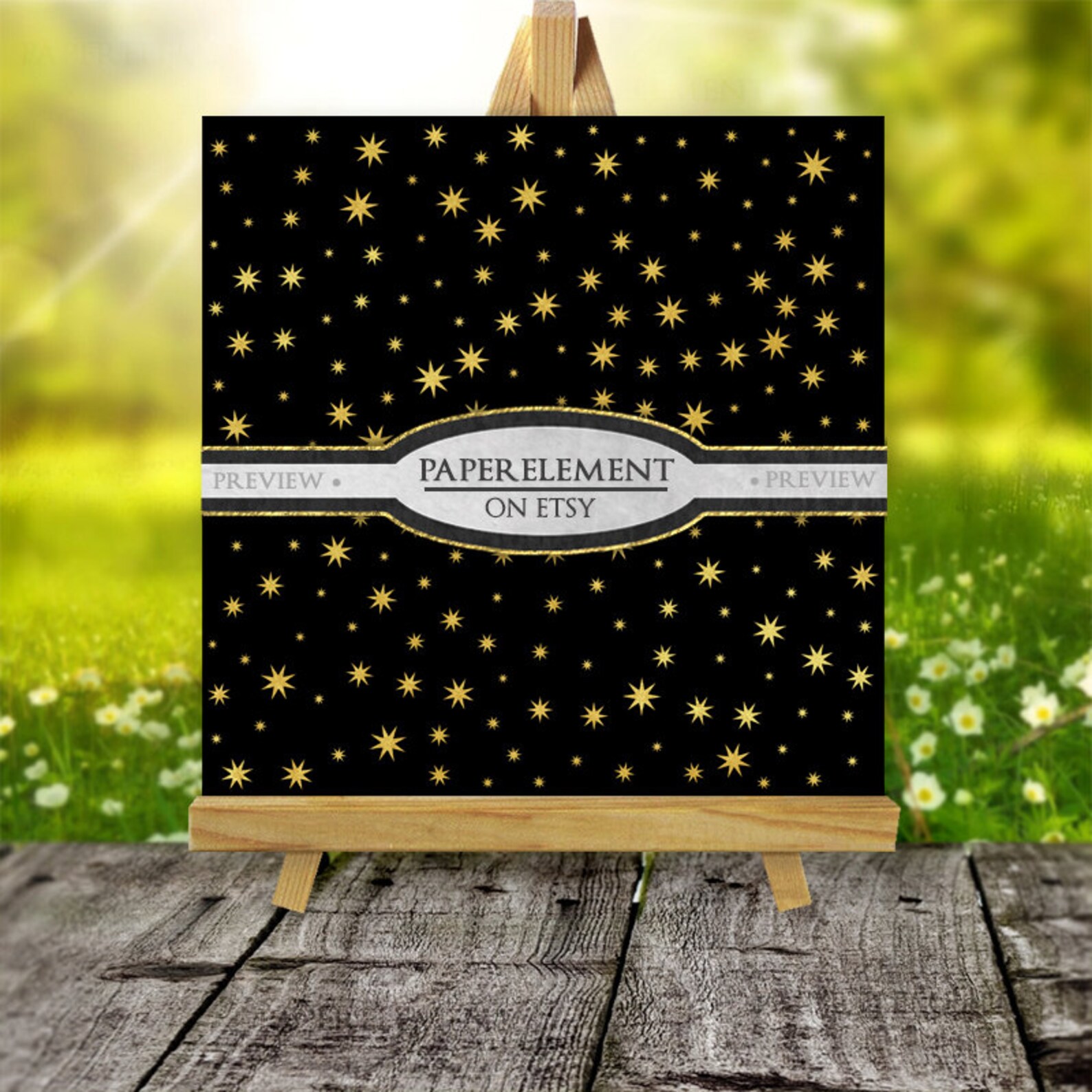 Gold Star Digital Paper: Navy Blue Midnight Purple Black - Etsy