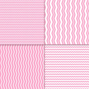 Carnation Pink Chevron Digital Paper Pack - Instant Download - Chevron ...