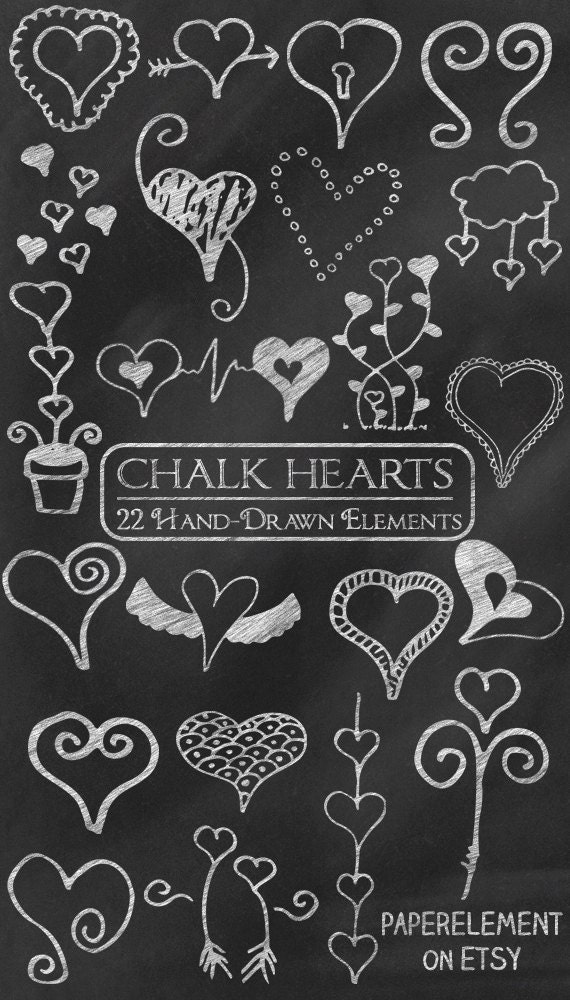 Chalkboard Heart Art