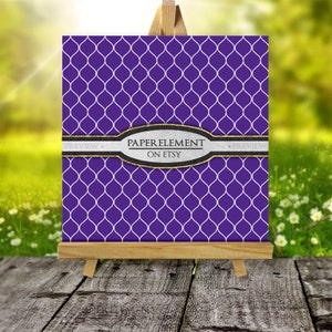 Royal Purple Polka Dot Digital Paper: Purple Geometric Shapes - Digital ...