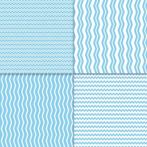 Baby Blue Chevron Digital Paper Pack - Instant Download - Digital ...