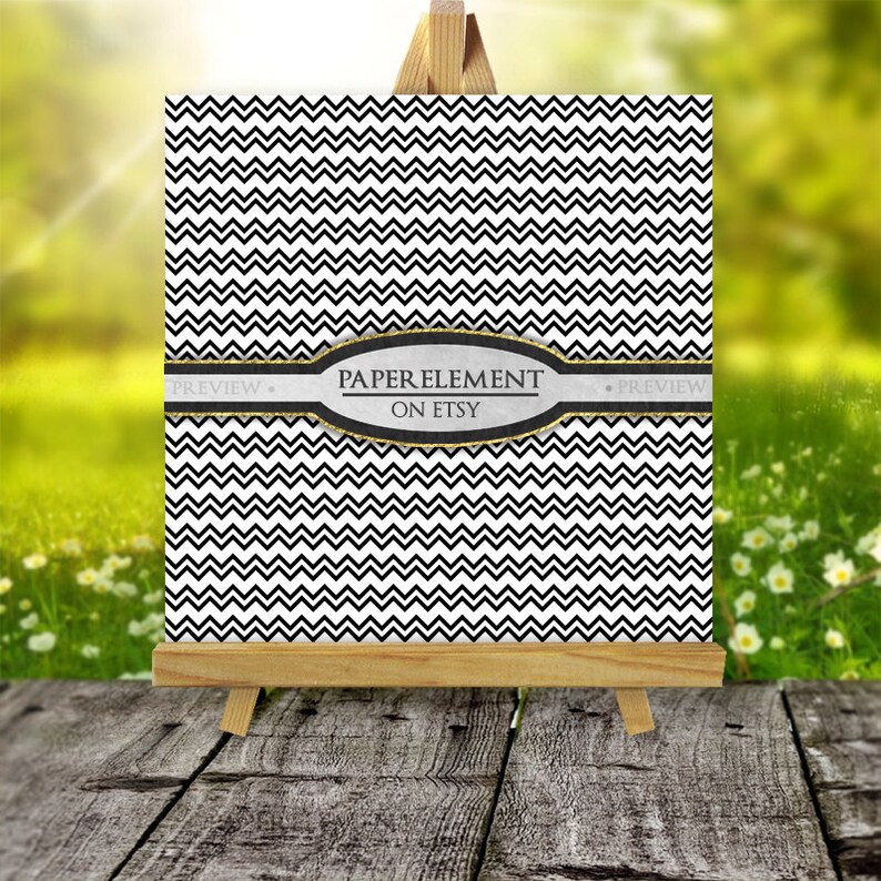 Black Chevron Digital Paper: Chevron Background Chevron | Etsy