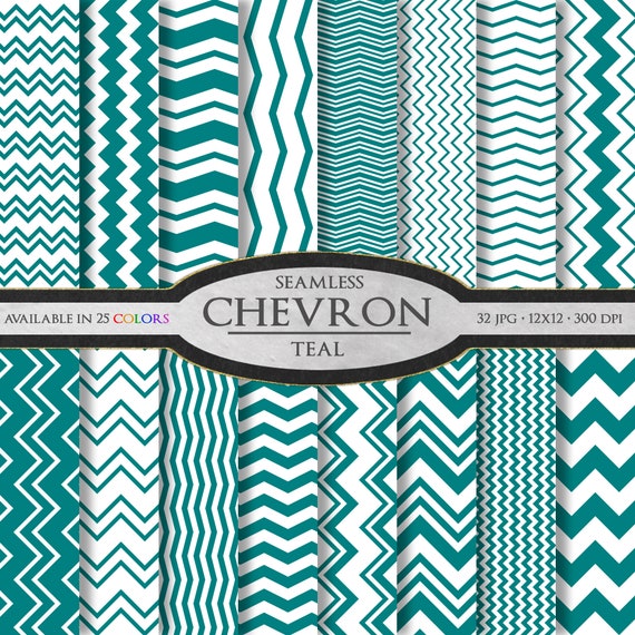 Teal Chevron Wallpaper