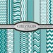 Teal Chevron Backdrop Download: Teal Green Chevron Digital - Etsy
