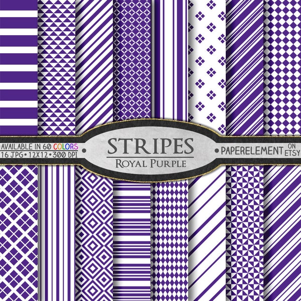 Purple Stripe Paper - Etsy