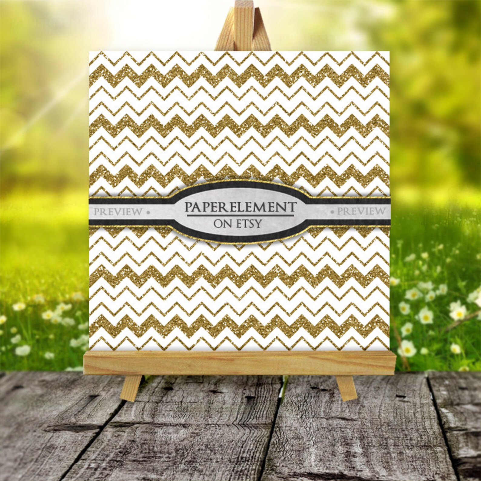 Gold Glitter Chevron Digital Paper: Gold Glitter Patterns | Etsy