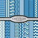 Sapphire Digital Paper Pack Instant Download Digital Blue Chevron ...