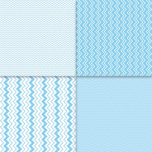 Baby Blue Chevron Digital Paper Pack - Instant Download - Digital ...