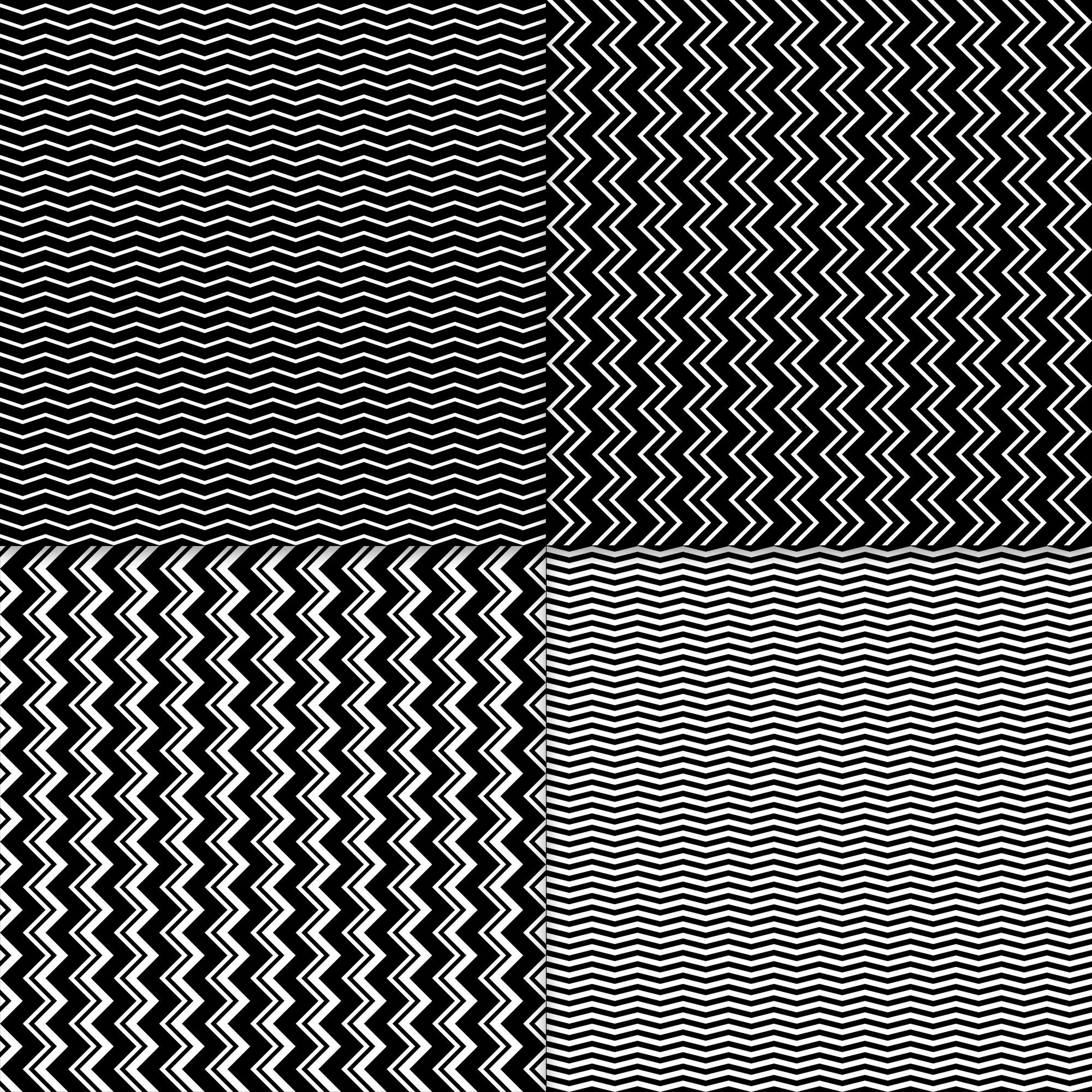 Black Chevron Digital Paper: Chevron Background, Chevron Scrapbook ...
