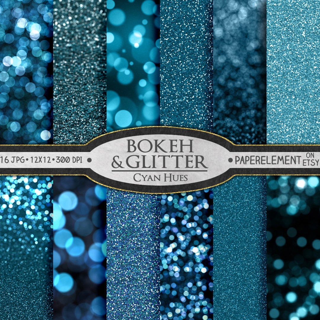 Blue Glitter Paper: Blue Glitter Digital Paper, Blue Sparkle Digital ...