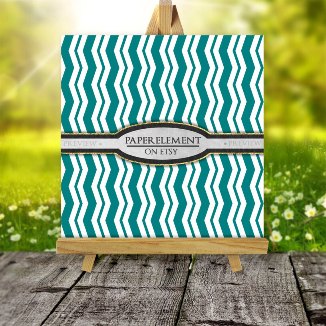 Teal Chevron Backdrop Download: Teal Green Chevron Digital | Etsy