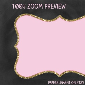 Gold Glitter Bunting Clipart: Bunting Banner Clipart, Pink and Gold ...