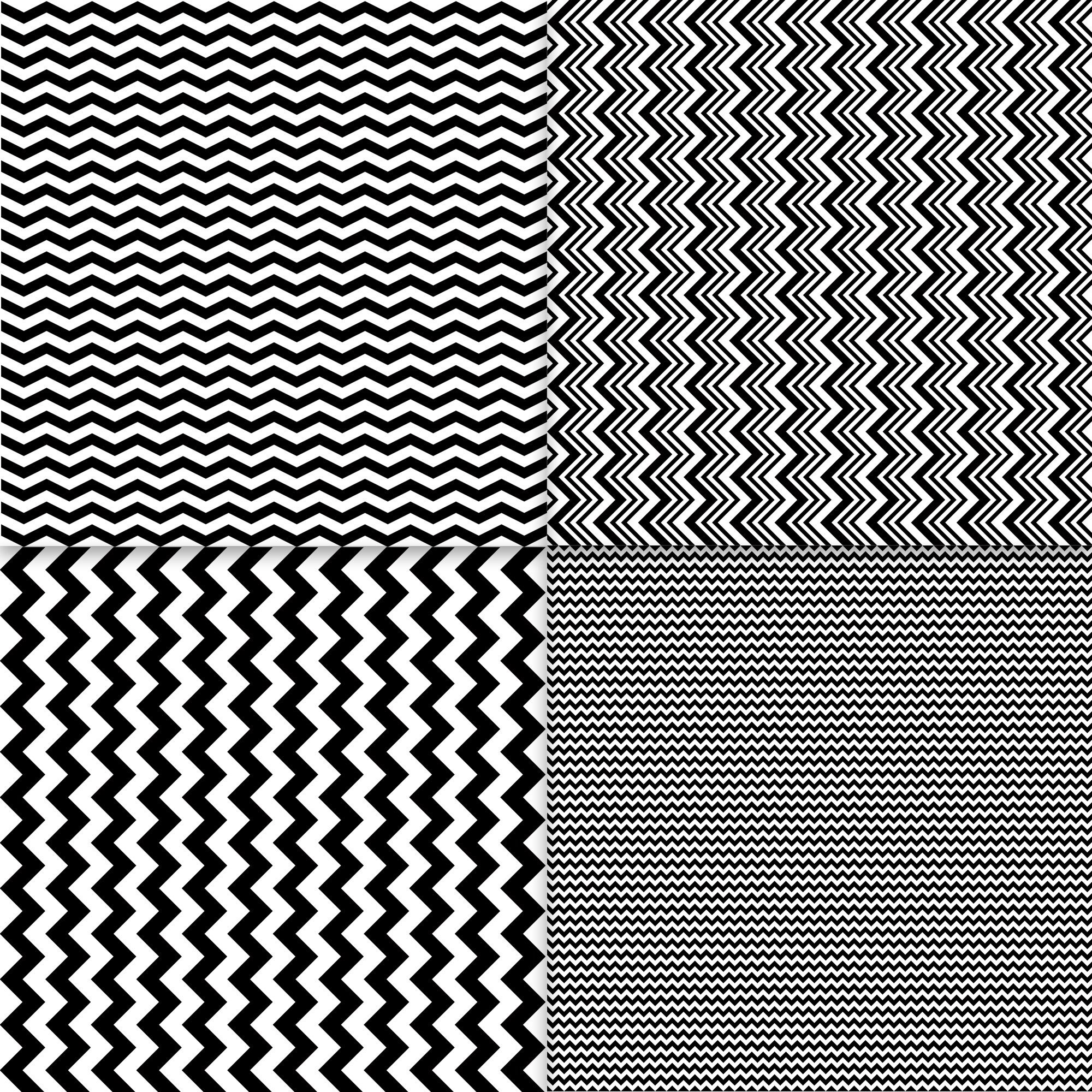 Black Chevron Digital Paper: Chevron Background, Chevron Scrapbook ...