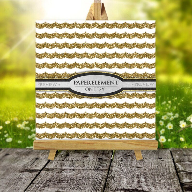 Gold Glitter Polka Dot Digital Paper: Gold Glitter Pages - Etsy