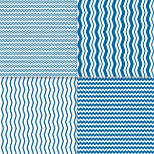 Sapphire Digital Paper Pack - Instant Download - Digital Blue Chevron ...